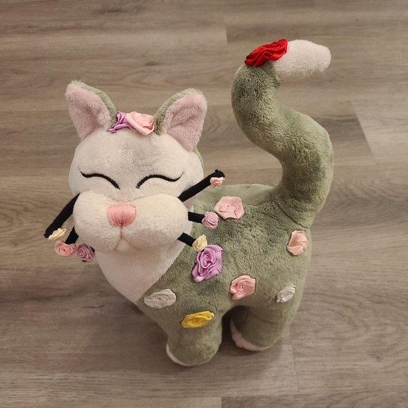 Toys | Whimsy Clay Plush Green Cat Amy Lacombe Whimsiclay Stuff Animal ...
